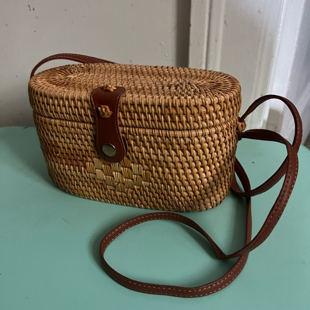 Rattan Crossbody Bag (New) - Gem
